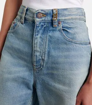 Chloé Faded Denim Shorts