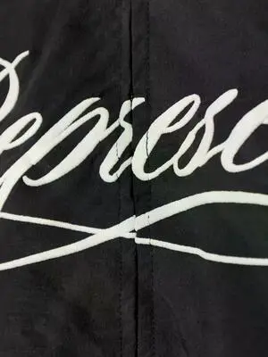 REPRESENT Logo-embroidered Panelled Jacket