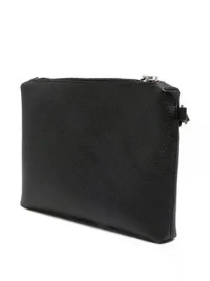 TOM FORD Grained Leather Wrist-strap Clutch Bag
