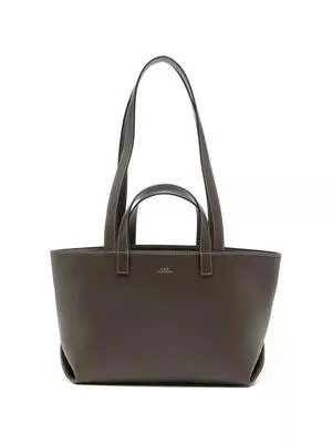 A.p.c. Drummer Logo-print Top-handle Tote Bag - Brown
