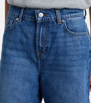 7 For All Mankind Lola Distressed Denim Bermuda Shorts