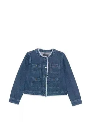 Karl Lagerfeld Frayed-edge Denim Jacket