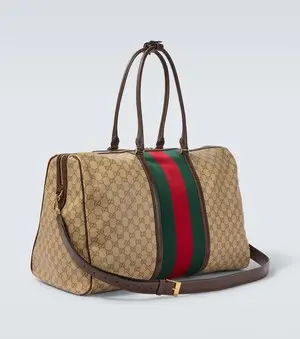Gucci Gg Web Stripe Medium Duffel Bag