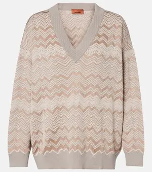 Missoni Zigzag V-neck Sweater