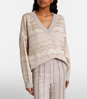 Missoni Zigzag V-neck Sweater