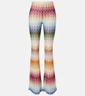 Missoni Knitted Flared Pants - Multicoloured