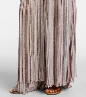 Missoni Striped Lamé Wrap Cardigan