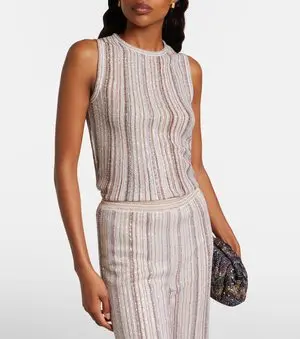 Missoni Striped Lamé Top
