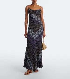 Missoni Knitted Lamé Maxi Skirt