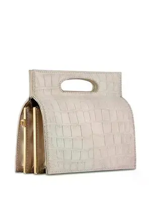 Tyler Ellis Mini Stella Stamped-satin Tote Bag