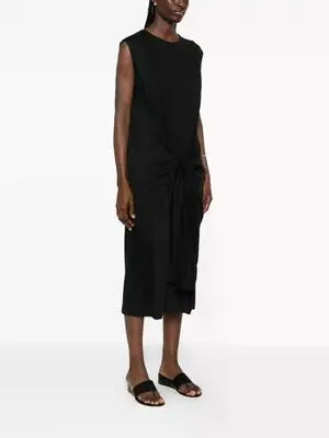 TOTEME Knotted Sleeveless Midi Dress