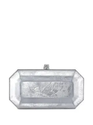 Tyler Ellis Perry Metallic-leather Clutch Bag