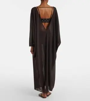 Staud Nour Chiffon Beach Dress