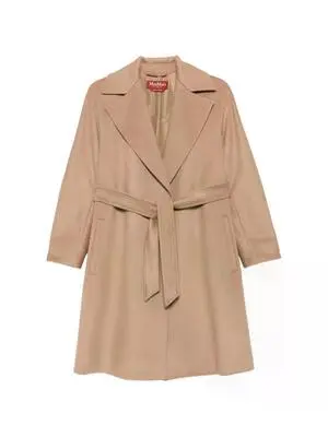 Max Mara Dravenna Notch Lapels Coat - Neutrals