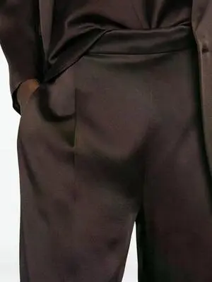 Max Mara Satin-finish Wide-leg Trousers