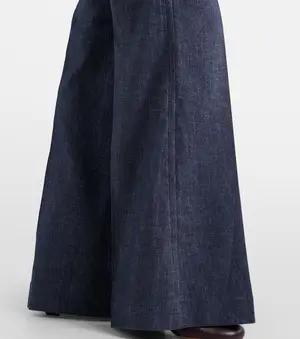 Dorothee Schumacher Fluid Denim Flared Pants