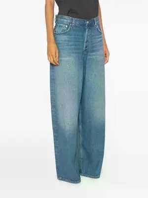 AGOLDE Flyweight Baggy-fit Faded Denim Jeans - Blue