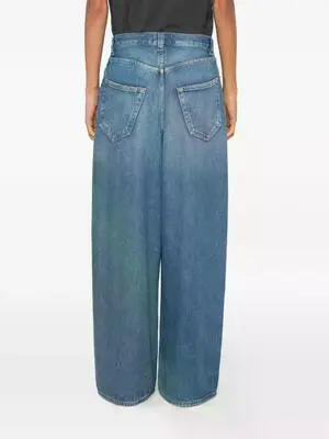 AGOLDE Flyweight Baggy-fit Faded Denim Jeans - Blue