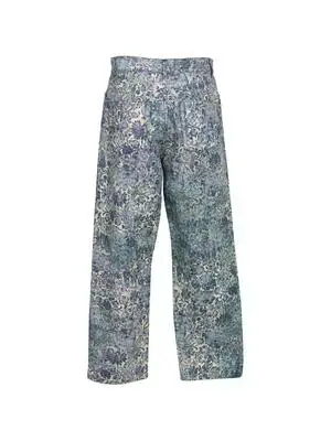 Dior Toile De Jouy Jacquard Print Straight-leg Jeans