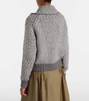 Polo Ralph Lauren Striped Cotton And Wool-blend Knit Sweater