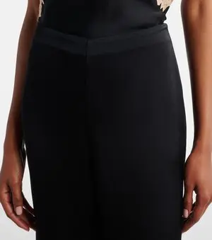 Rixo Marcela Lace-trimmed Wide-leg Pants
