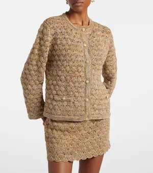 Valentino Garavani Open-knit Cardigan