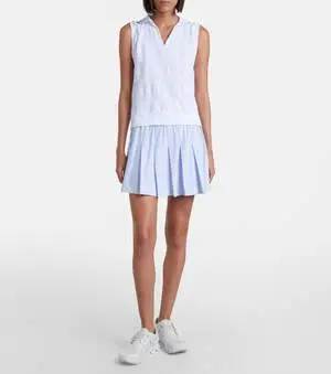 Varley Toyah Striped Tennis Skirt - Blue