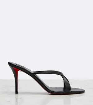 CHRISTIAN LOUBOUTIN Mulazee Leather Mules - Black
