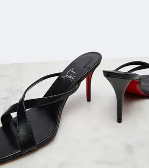 CHRISTIAN LOUBOUTIN Mulazee Leather Mules - Black