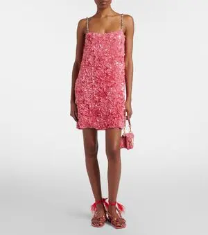Valentino Garavani Locò Small Sequined Shoulder Bag