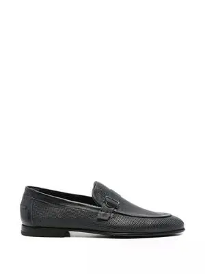 JOHN HARRISON Perforated Leather Loafers - Blue