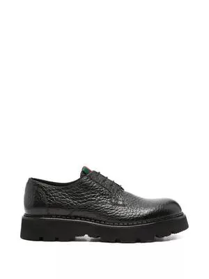 JOHN HARRISON Pebbled-effect Derby Shoes - Black