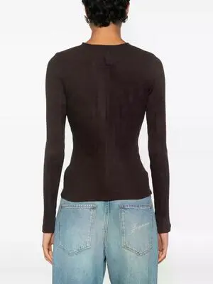 Citizens Of Humanity Drea Waffle-knit Henley Top