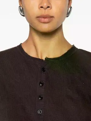 Citizens Of Humanity Drea Waffle-knit Henley Top