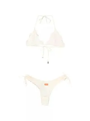 COTAZUR Ruffled Tie-fastening Bikini