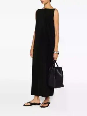 Issey Miyake Sleeveless Boat-neck Midi Dress