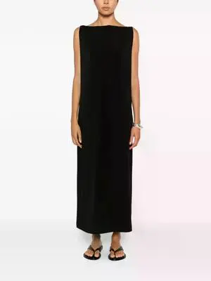 Issey Miyake Sleeveless Boat-neck Midi Dress