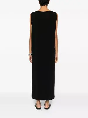 Issey Miyake Sleeveless Boat-neck Midi Dress