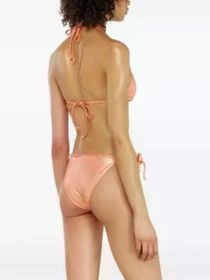 DIESEL® Metallic Logo Plaque Bikini Top - Pink