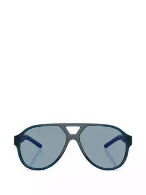 SCUDERIA FERRARI Pilot Frame Sunglasses With Double Bridge - Blue