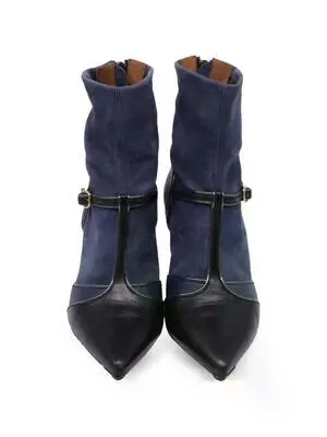 MALONE SOULIERS Buckled Sock Ankle Boots