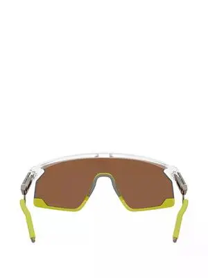 Oakley Bxtr Shield Sunglasses With Engraved Metal Temples