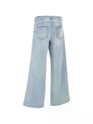 Liu Jo Faded Effect Wide-leg Jeans