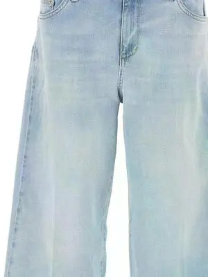 Liu Jo Faded Effect Wide-leg Jeans
