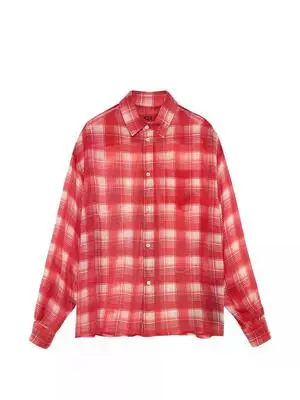424 Check-pattern Long-sleeve Shirt