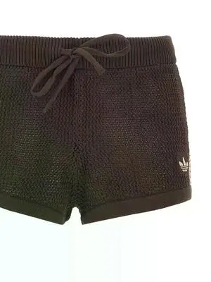 Adidas Crochet-knit Side-stripe Shorts