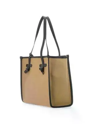 MARCELLA CLUB Leather-trimmed Shoulder Bag