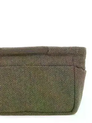 GIANNI CHIARINI Herringbone Wool Clutch Bag