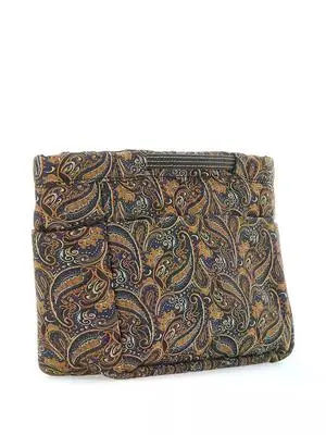 GIANNI CHIARINI Paisley-print Clutch Bag - Blue