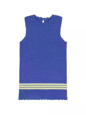 B.B. WALACE Sleeveless Knit Top With Contrasting Stripes